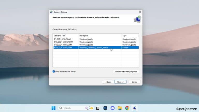 How to Restore Windows Back to An Earlier Time with System Restore