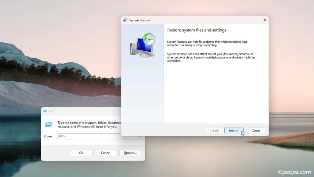 How to Restore Windows Back to An Earlier Time with System Restore